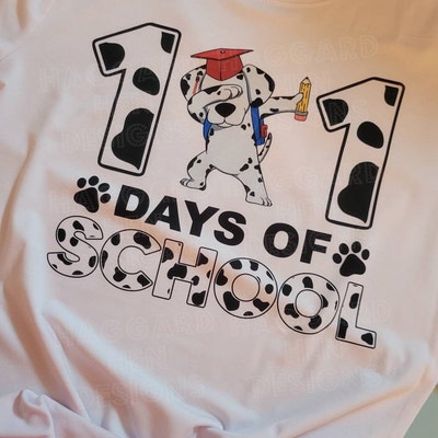 101 Days of School Dalmatian Dog Svg, 101 Days Smarter Svg, 101 Days of ...
