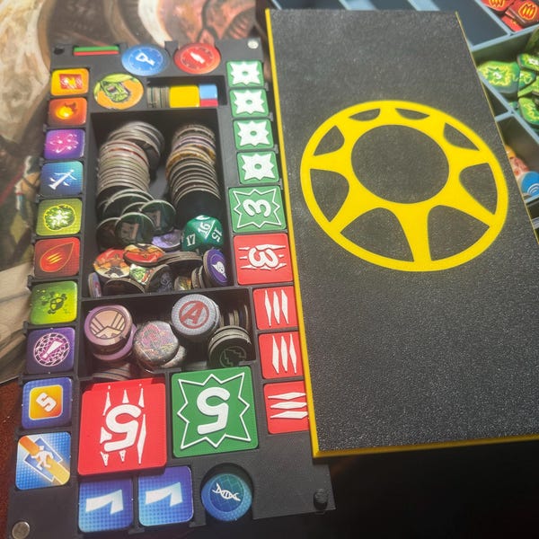 Marvel Crisis Protocol Token Holder, 3D Printed MCP Token Box & VP ...