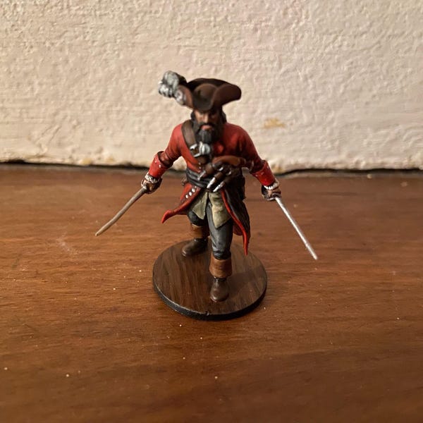 Tabletop Miniature Pirate Girl Figurine Unique Plastic Art, Collectible ...