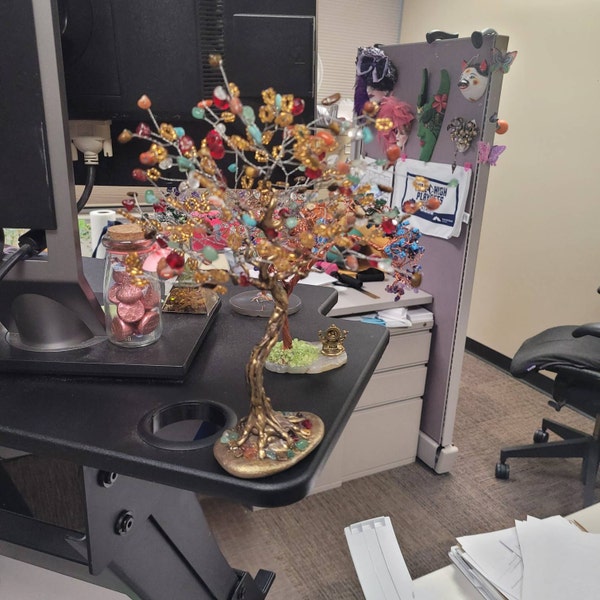 Coral Tree,beaded Tree,red Crystal Tree of Life,lucky Charm Tree of ...