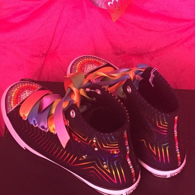 Jojo Siwa Inspired Dream Tour Custom Rhinestone Converse Shoes - Etsy