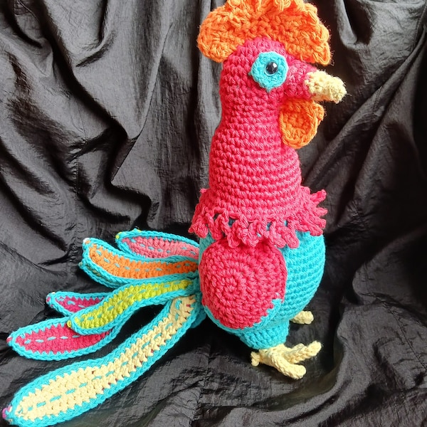 Cockerel/rooster Crochet PATTERN USA Terms-english Language, Digital ...