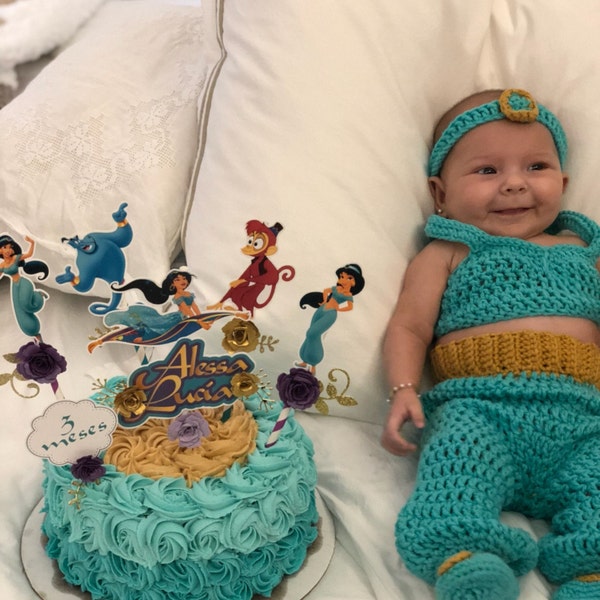 Princess Jasmine Inspired Costume/ Crochet Princess Costume/princess ...