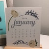 Wildflower Desk Calendar 2024 2024 Desk Calendar 2024 Calendar With ...
