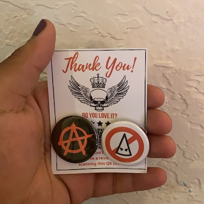 Punk Pins Pinback Punk Buttons Anarchy Anti-racist - Etsy