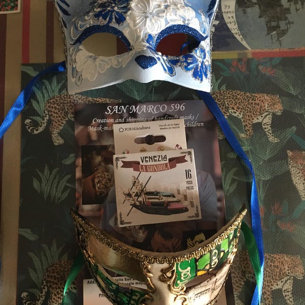 Original Venetian Mask for Carnival or Decoration Made and Painted by ...