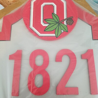 OHIO STATE Buckeyes Address Sign Custom Made Wood Decor Sign Ohio State ...