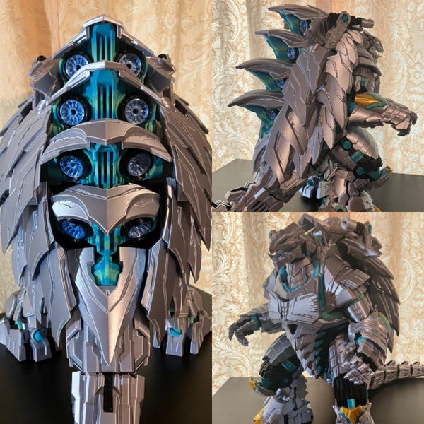 Mechagodzilla Articulated 3D Printed (USA) - Etsy