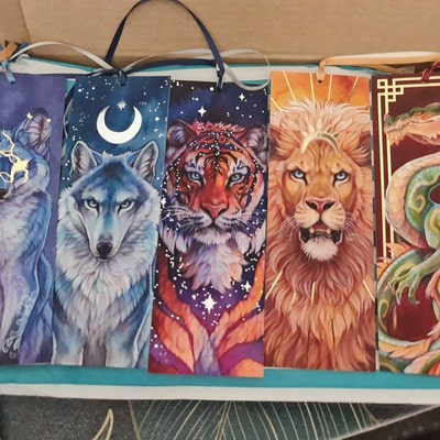 A4 Print 'three Tailed Lotus Fox' - Etsy