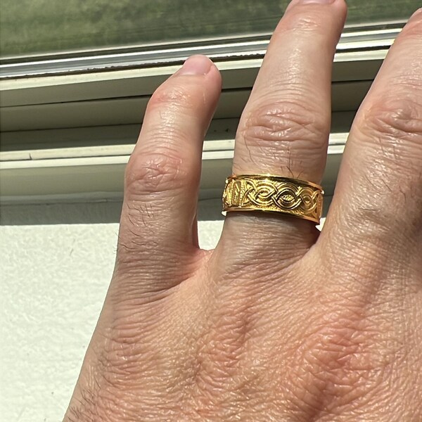 Aztec and Mayan Hieroglyphics Ring, Ancient Unique Mens Ring in ...