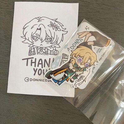 Tiny Aventurine Sticker, Honkai Star Rail, Cute Chibi Funny, Glossy ...