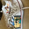 Custom Hand Painted Shoes With Toy Story Aliens Themed Converse High ...