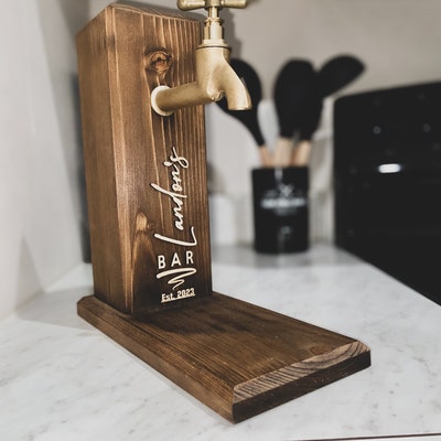 Wooden Computer Tower Stand PC Stand Wheeled Mobile CPU Stand Desktop ...