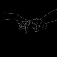 Black Pinky Swear Printable, One Line Drawing Print, White Hands Artwork, Hand Poster, Original ...