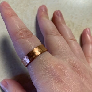 Cold Forged Copper Ring With Texture - Etsy Canada