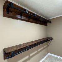 10 Inch Deep X 2 Wide X 1/4 Thick Steel Shelf Bracket, Rustic Shelf ...