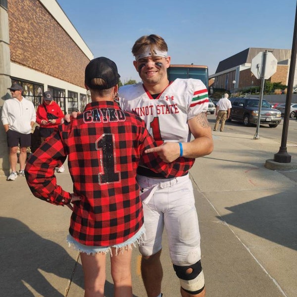 Custom Rhinestone SPORTS FAN Denim Jacket With Sports Ball Sleeves ...