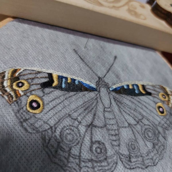 Hand Embroidery Pattern. PDF. Tiger Moth. Apantesis Incorrupta. How to ...