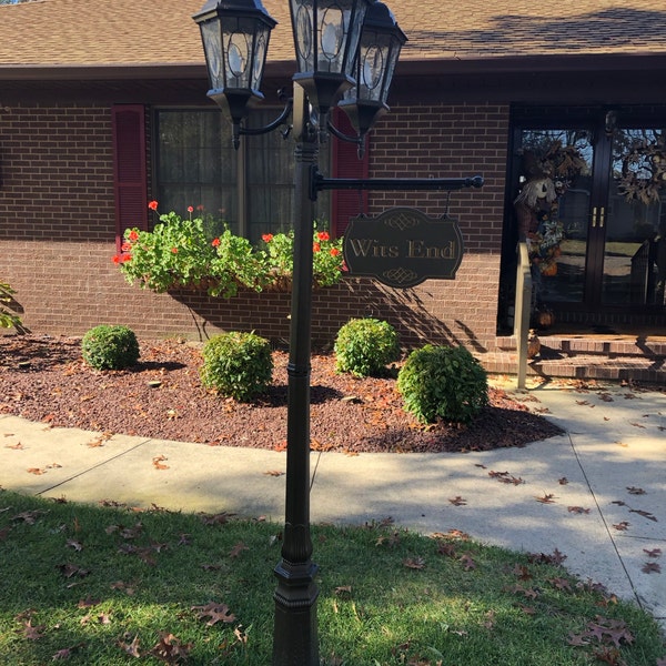 Hanging Elegant Address Sign Engraved House Numbers. Choice of 3 Sizes ...