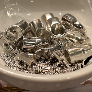 End Cap Two Pieces Silver Flat Cap Large Cap for Flat - Etsy