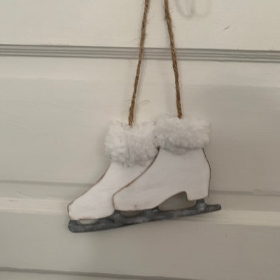 Wooden Ice Skate Cutouts, Unfinished Wood Skates, DIY Wood Ice Skate ...