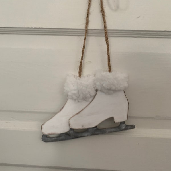 Wooden Ice Skate Cutouts, Unfinished Wood Skates, DIY Wood Ice Skate ...