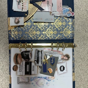 Blue A5 Planner Cover / A5 Planner Binder / Personalized Binder A5 ...