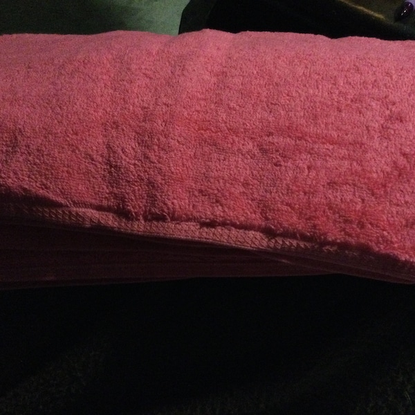 Hot Pink Bath Towel, Hot Pink Bath Towel Set, Cotton Bath Towels, Hot ...