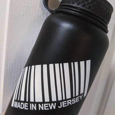 Made in New Jersey NJ Barcode Vinyl Decal Sticker - Etsy