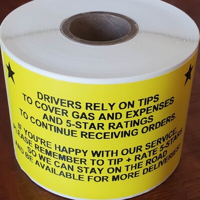 300 Customized Personalized Delivery Driver Sticker Label Seal Tamper ...