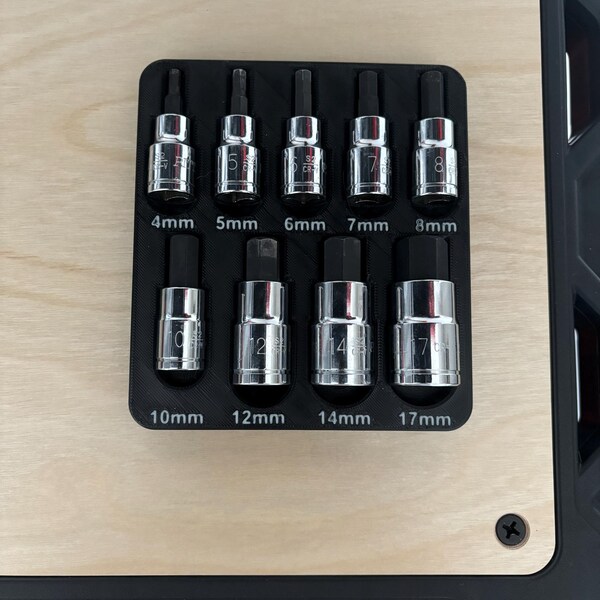 Harbor Freight Pittsburg 9 Piece Torx Socket Storage Tray Holder Tool ...