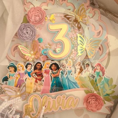 Princess Cake Topper / Princess Topper / Princess Shaker Topper ...