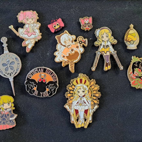 LIMITED Madoka Magica Magia Record Hard Enamel Pins - Holy Mami Alina Mitama Kanagi Kuroe Ui ...