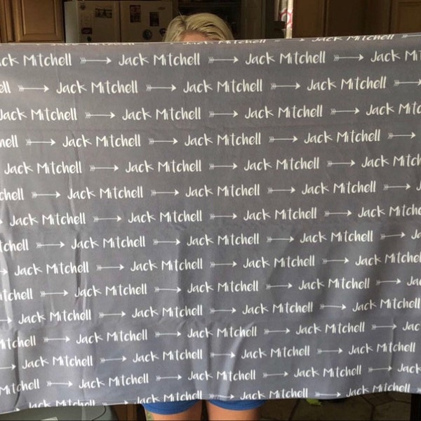 Personalized Baby Blanket Arrows, Arrow Baby Name Swaddle, Newborn Baby ...