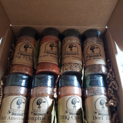 Italian Lovers BBQ Rub and Baking Spices Gift Set of 4 Gourmet Meat and ...