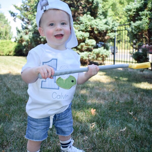 Hole in One Party | First Birthday | Golf Birthday Applique | Custom ...