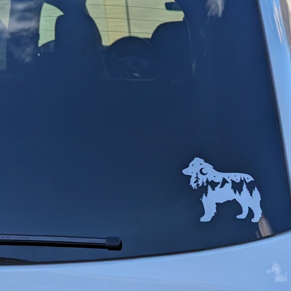 Adventure Aussie Decal, Aussie Nature Bumper Sticker, Dog Mom, Dog ...