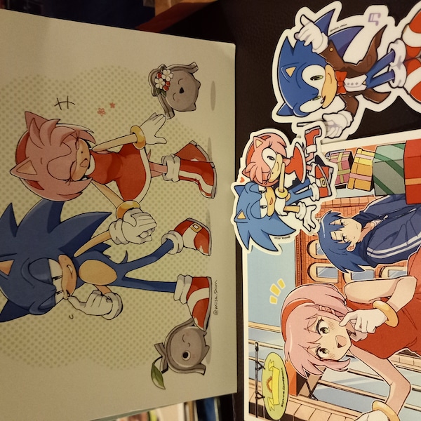 Sonic & Amy 'sonamy' Sticker - Etsy