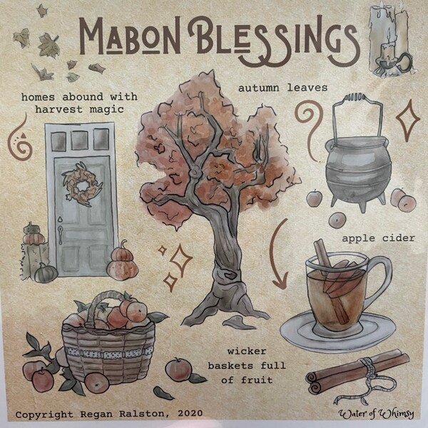 Mabon Blessings Print - Wall Art - Etsy