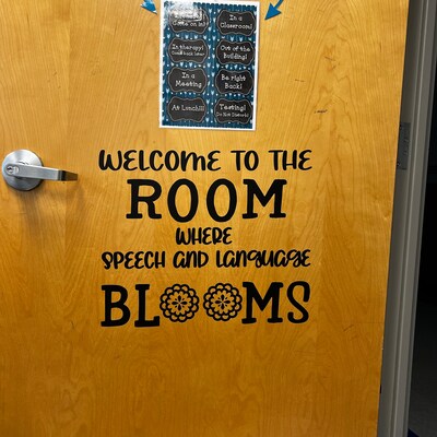 Welcome to the Room Where Speech and Language Blooms, Speech Classroom ...