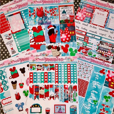 Magic at Christmas Time SET b 8 Page Deluxe Weekly Planner Sticker Kit ...