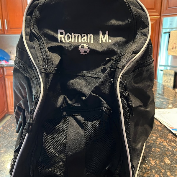 Name With Soccer Ball Soccer Backpack, Name Soccer Backpack ...