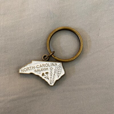 North Carolina Keychain High Quality Thick Metal State Love - Etsy