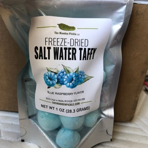 Freeze Dried Blue Raspberry Taffy Crunchy Candy Snacks Salt - Etsy