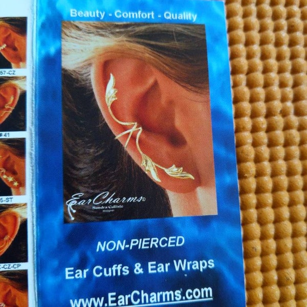 Ear Charms® Classic Long Wave™ Ear Cuff Fun Non-pierced Earring Wraps ...