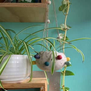 The Random Pots Collection Handmade Ceramic Hanging Planters, Succulent ...