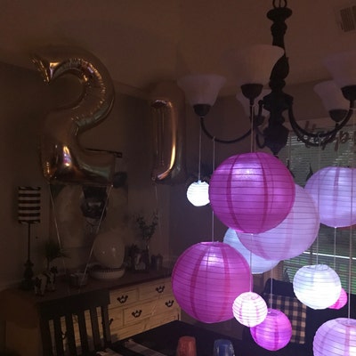 GIANT Number 21 ROSE Gold Balloons 21st Birthday 40 - Etsy