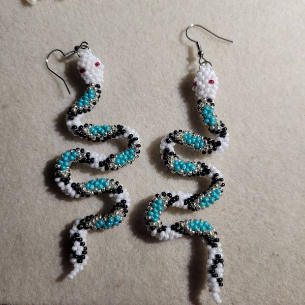 PDF Native American Style Bead Fringe Earrings, Colorful Hoop Earrings ...