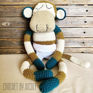 Mr Monkeyjocks Inspired Crochet Pattern PATTERN ONLY Not the Stuffed ...