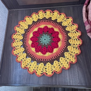 Crochet Fall Doily 12 Inches - Etsy